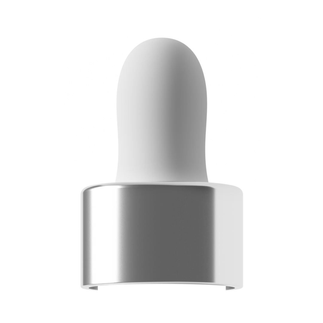 Matte Silver Glass Dropper - Samples – Pravada Private Label